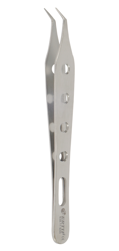 Ertip With Hole Soft Model Extracting Forceps With Serration (8 MM 45°)